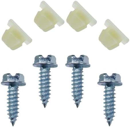 Amazon.com: DUSCOKE License Plate Screw Kit, Stainless Steel Self ...