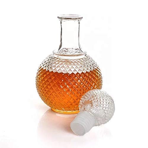 DRAMIQ® European Style Glass Decanter Storage Container for Storing and ...