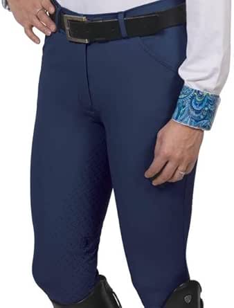 Amazon.com: Romfh Ladies Sarafina Bling Full Grip Breeches Graphite ...