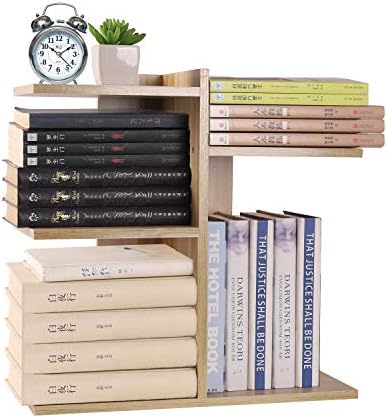 Amazon.com: Hossejoy Adjustable Desktop Bookshelf Office Organizer Desk ...