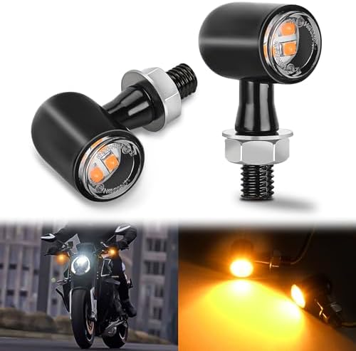 Amazon.com: Boldness Motorcycle Mini LED Turn Signal Light Bullet Moto ...
