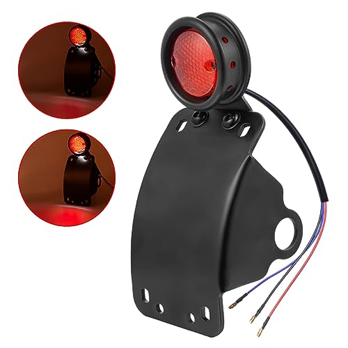Snapklik.com : Motorcycle LED Tail Rear Brake Light 1 Axle Hole Curved ...