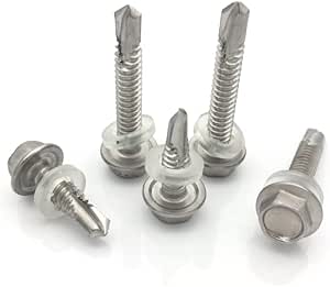 Amazon.com: M4.2 M4.8 M5 M5.5 M6.3 external hexagon flange head self ...