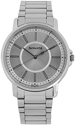 Sonata Aspire Quartz Analog White Dial Stainless Steel Strap Watch for ...