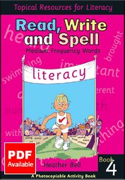 Medium Frequency Words (Bk. 4) (Read, Write and Spell) : Bell, Heather ...