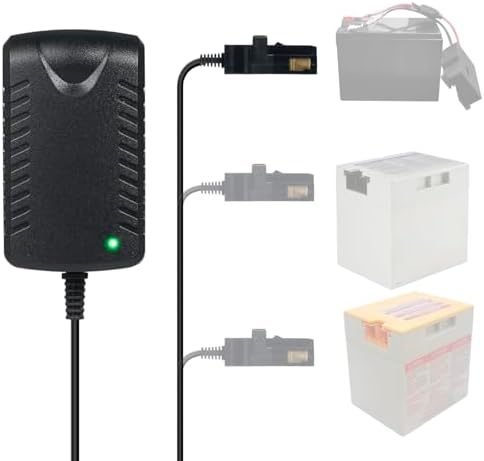 Amazon.com: SafeAMP 12-Volt Charger for Power Wheels Gray Battery and ...