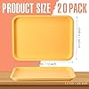 Amazon.com: Sintuff 20 Pcs Plastic Art Trays Colorful Fast Food Lunch ...