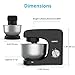 Amazon.com: KUPPET Stand Mixer, 8-Speed Tilt-Head Electric Food Mixer ...