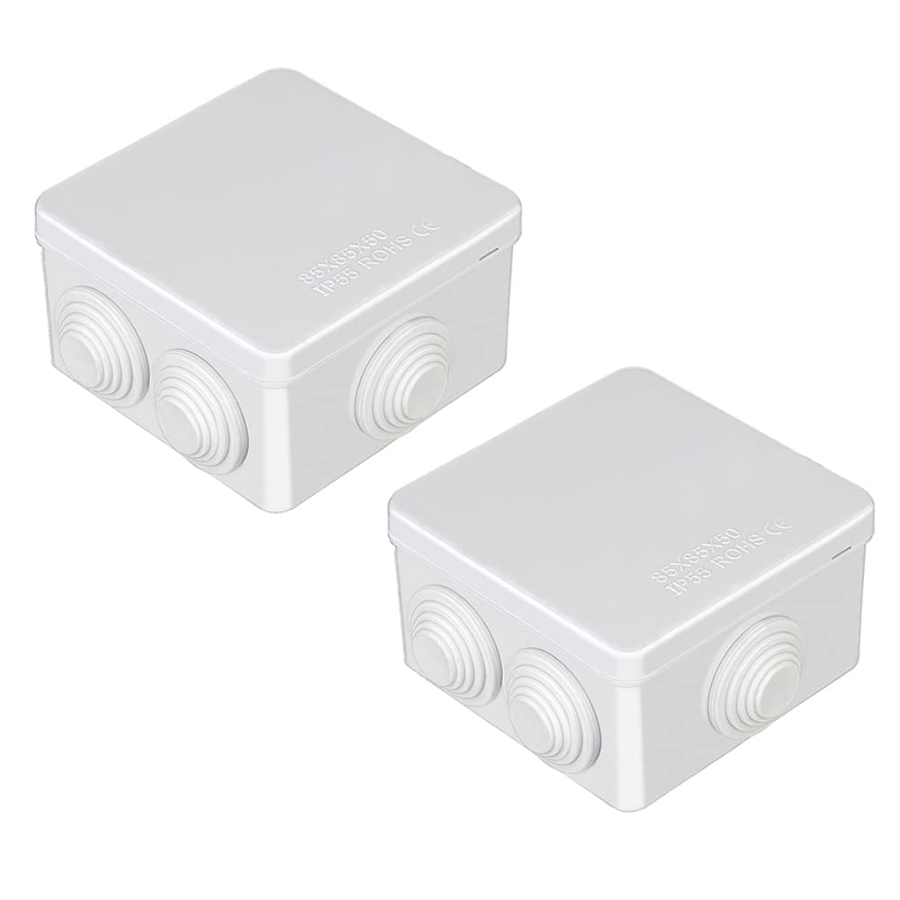 2 x IP55 Waterproof Junction Boxes, IP55 Dustproof Weatherproof ...