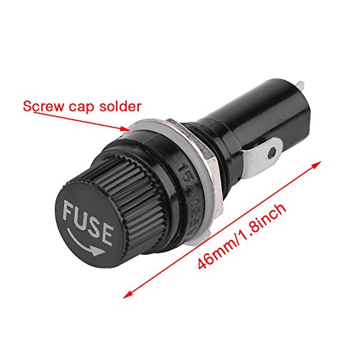 panel 30mm manual cap glass Fuse Holder panel mount fuse holder uk fuse ...