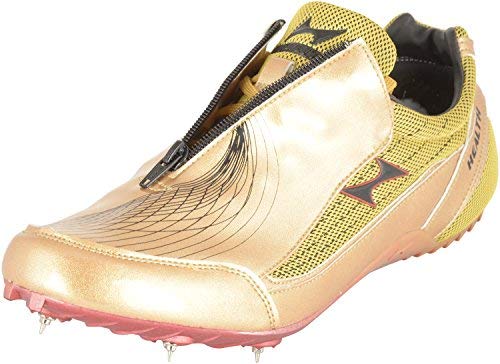 Buy HEALTH Men's Sprint Spikes Shoes Gold UK 9 at Amazon.in