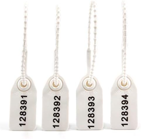 Amazon.com: Tamper Proof Zip Ties Plastic Security Seal Disposable Self ...