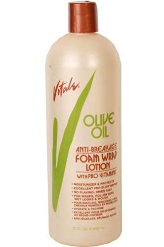 Amazon.com: Vitale Vitale olive oil anti breakage foam wrap lotion 32 ...