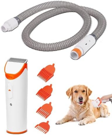 Amazon.com: Pet Vacuum Attachment for Dogs Grooming, 2-in-1 Dog Brush ...