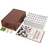 Amazon.com: GUSTARIA Travel Mini Mahjong Set, Chinese Mahjong Tiles Set ...