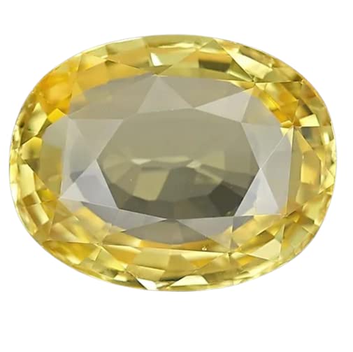 Pukhraj Stone Original Certified 6 Carat नेचुरल श्रीलंकन पोखराज 6.50 ...