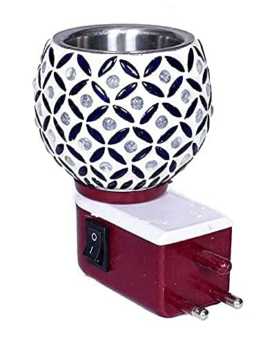 Kapoor Dani with Night lamp Electric Incense Burner, Kapoor Burner with ...