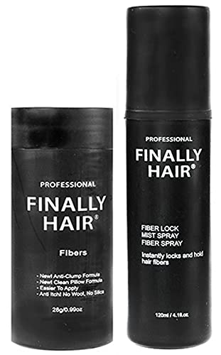 Amazon.com: Hair Building Fibers 28g Bottle of Finally Hair Building ...