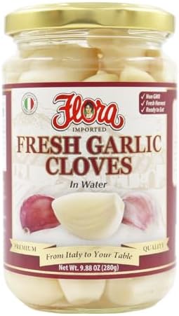 Amazon.com : Flora Foods Italian Whole Garlic Cloves in Water Brine ...
