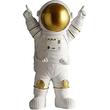 Amazon.com: Joylern Spaceman Statue Astronaut Figurine Resin Spaceman ...