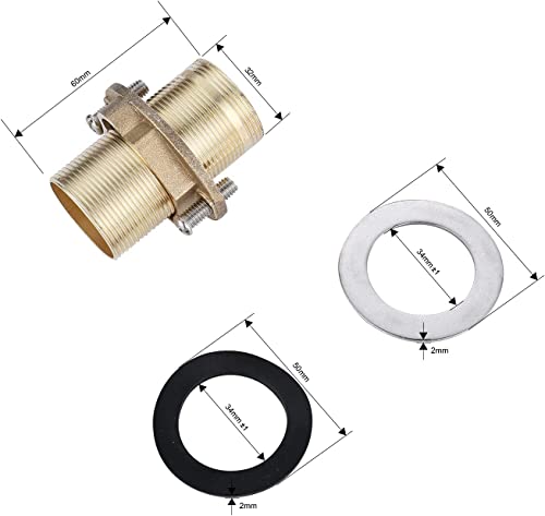 M32 Stainless Steel Pipe Thread with Nut Kit – BigaMart