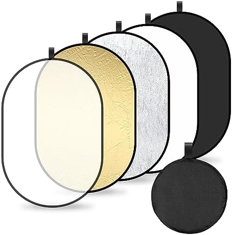 Licht Reflektor 5 in1 Fotografie Reflector 60x90cm Oval Diffusor ...