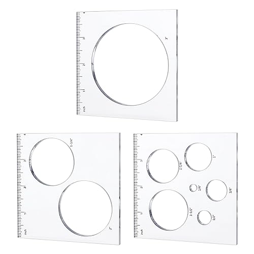 PH PandaHall 9 in 3 Circle Inlay Templates, Acrylic Router Jig ...