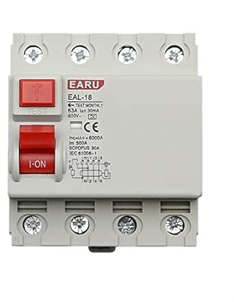 10pc 4P 32A 10mA Type A RCCB RCD ELCB Electromagnetic Residual Current ...