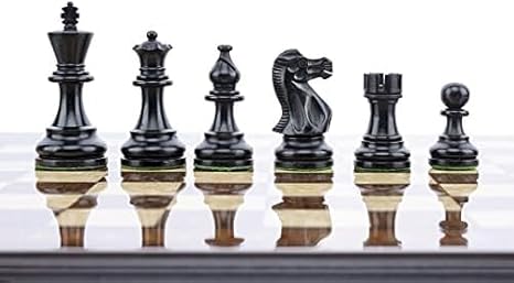 Amazon.com: Staunton Classic Wooden Chess Pieces-Chessmen Weighted ...