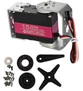 Amazon.com: HOOYIJ 150KG Digital RC Servo,RDS51150 Dual Shafts 12V High ...