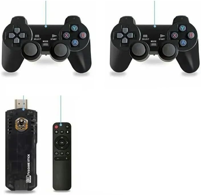 Techking X8 Android Game Stick TV Video Game Console - Retro Classic ...