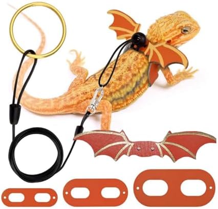 Adjustable Bearded Dragon Leash Harness,3 Size Pack Soft Leather ...