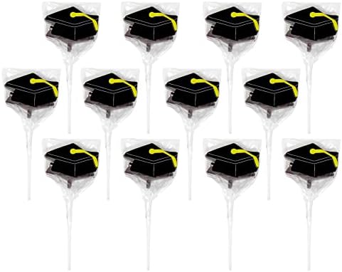 Amazon.com : Graduation Hat Lollipops - Grad Party Suckers - Graduation ...