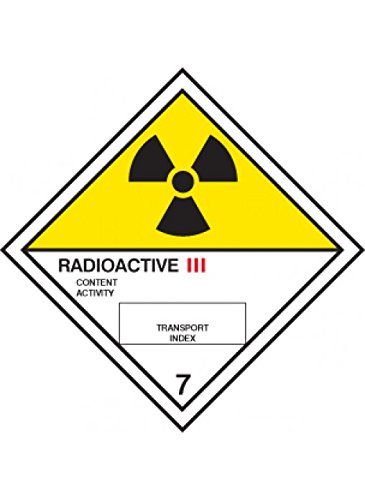 Achetez Caledonia Signs 24511U Radioactive III Diamond Sign Autocollant ...