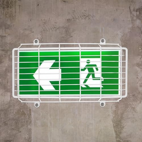 OATIPHO Wall Mounted Protective Cage for Emergency Exit Sign Light, 7mm ...