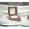 Amazon.com: WisePoint Personalized Wooden Ring Box, Mini Engagement Ring Holder Box with Single ...