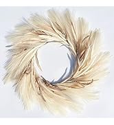 Amazon.com: 27'' Artificial Pampas Grass Wreath, UV Resistant Faux ...