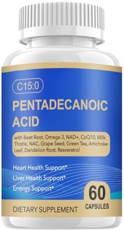 Amazon.com: C15:0 Pentadecanoic Acid Supplement with Omega-3, CoQ10 ...