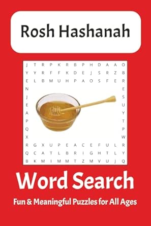 Rosh Hashanah Word Search Puzzle Book: A Reflective, Joyful, and ...
