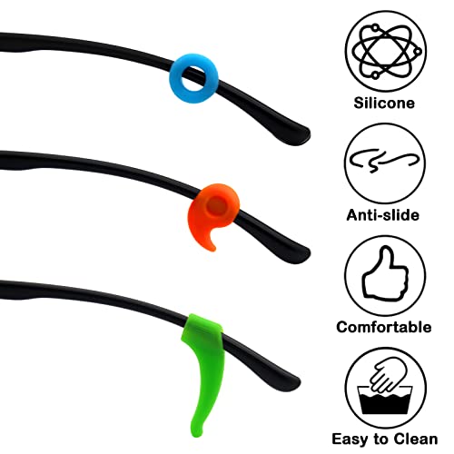 Snapklik.com : Benvo 12 Pairs Eyeglasses Retainers Silicone Glasses ...