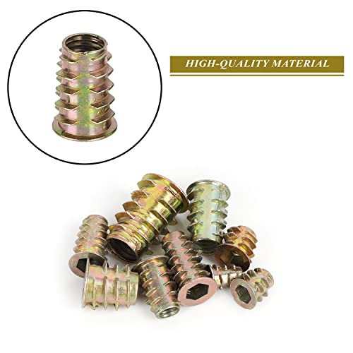 Belle Vous 200 Pack Threaded Insert Nuts Assortment Kit – M4, M5, M6 ...