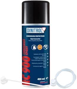 DINITROL RC900 RUST CONVERTER PRIMER 400ml CAN + EXTENSION NOZZLE ...