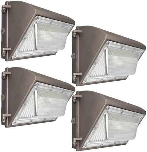 YXL 60W LED Wall Pack Light with Dusk to Dawn Photocell, 7800LM 5000K ...