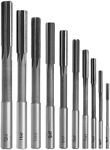 POWERTOOL HSS Reamer, Straight Shank Hand Reamers 9Pcs (2-10mm) H7 ...