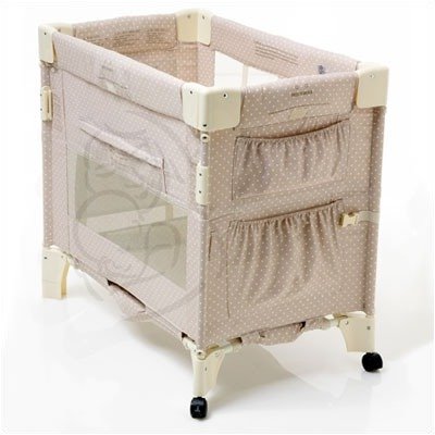 Amazon.com : Arm's Reach Mini Co-Sleeper In Tan Dot : Bassinets : Baby