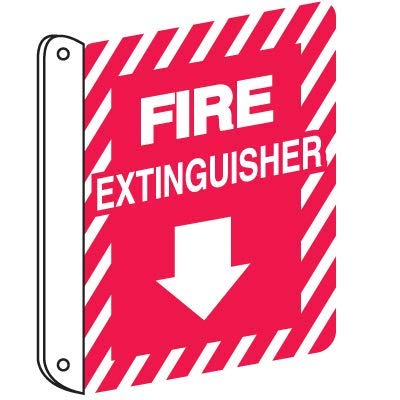 2-Way Sign FIRE EXTING./12X9Plastic Not Illuminated: Amazon.com ...