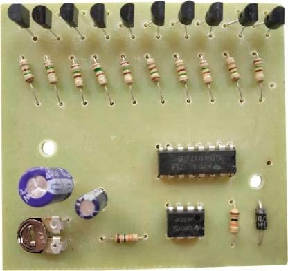 ESPtronics 1 Pc 10 Channel LED Chaser Circuit Board with CD4017 555 ...