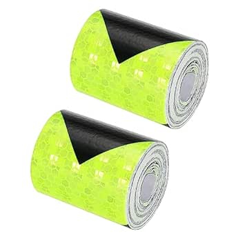 PATIKIL Reflective Tape, 2 Roll 2INx10FT Waterproof High Visibility Warning Safety Adhesive Tape ...