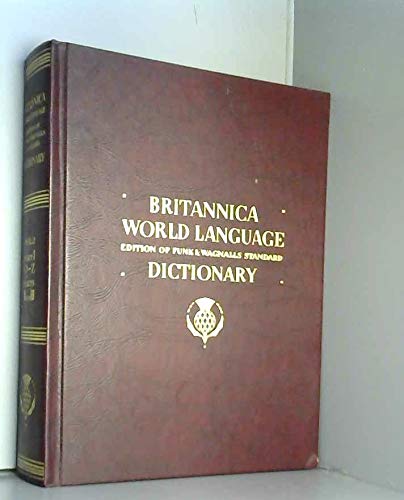 Britannica World Language Dictionary 2 vol set: Funk & Wagnalls: Amazon ...