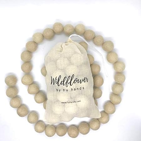 Weathered Naturals Wool Felt Balls (50) Pom Poms in Neutral Earth Tones ...